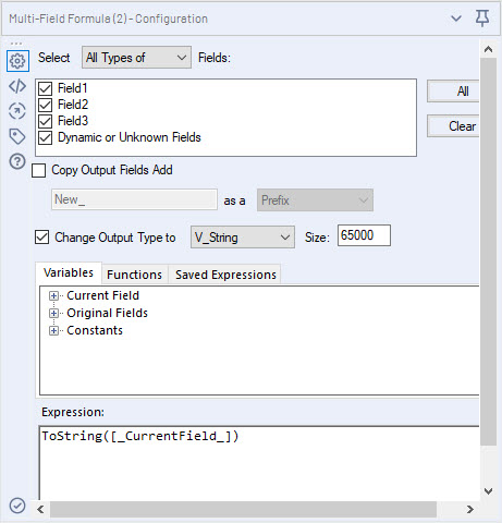 Solved: Dynamic Field type - Alteryx Community