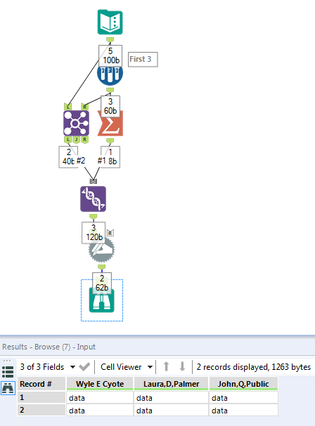 Solved: Want to concatenate the first three rows of data f... - Alteryx Community