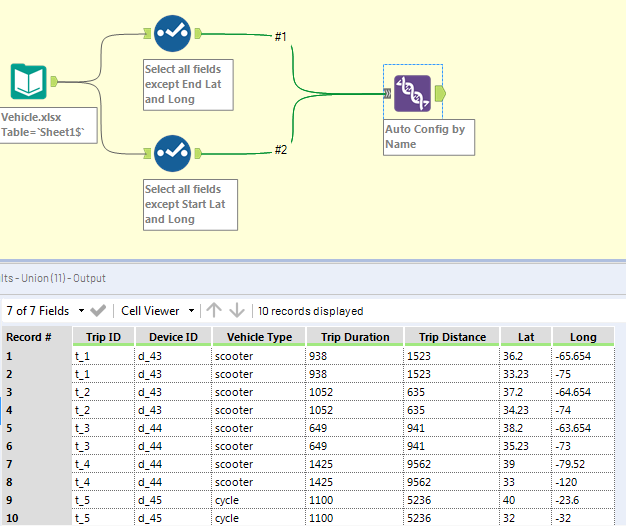 Solved: Transposing Longitude and Latitude data - Alteryx Community