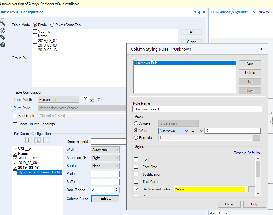 Solved: Format Dynamic Email Table - Alteryx Community