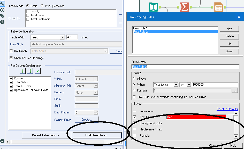 Can I add double bottom border in the Row styling ... - Alteryx Community
