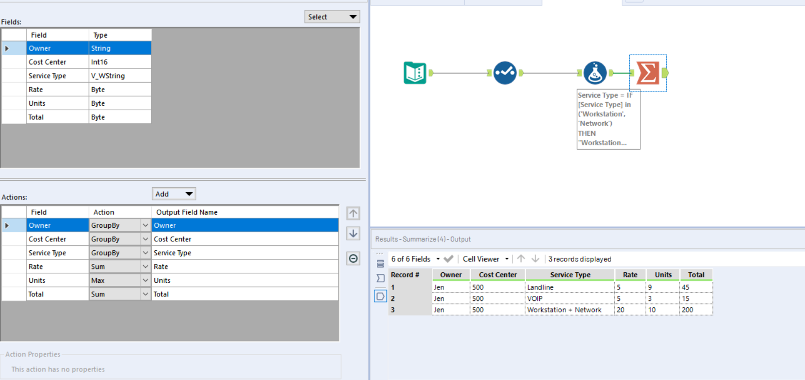 Solved: Group rows with different text - Alteryx Community