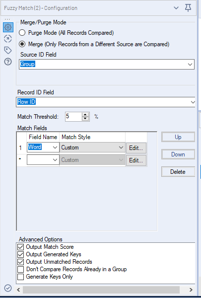 Solved: Fuzzy matching issue - Alteryx Community
