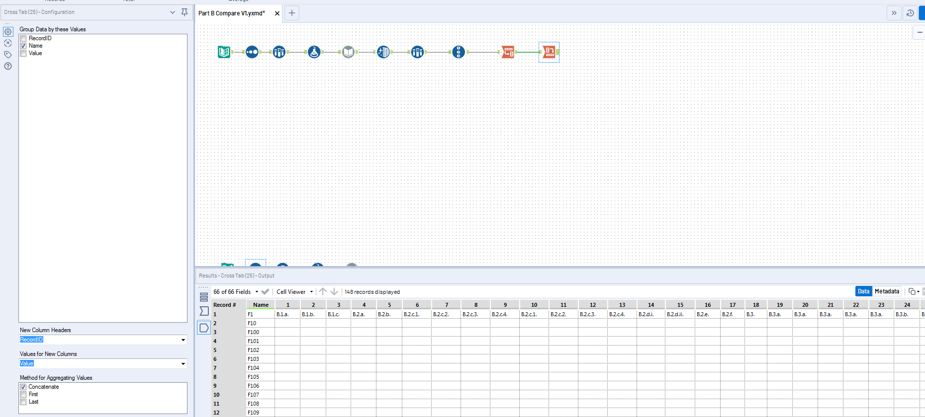 Solved: how to convert horizontal data table to vertical w... - Alteryx ...