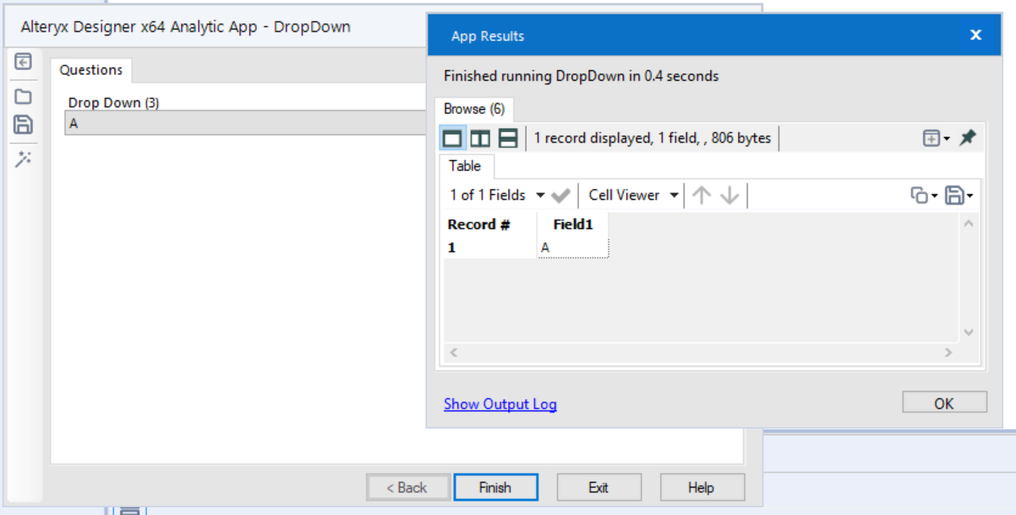 Solved Help With Action Tool With Drop Down Alteryx Community 