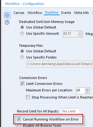 Solved: Stop the workflow - Alteryx Community