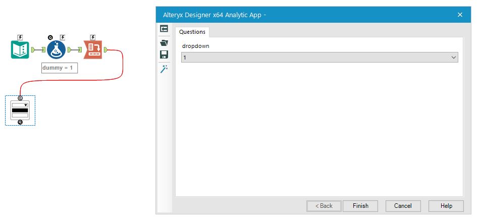 Solved: Inputting Values to a Drop down Window - Alteryx Community