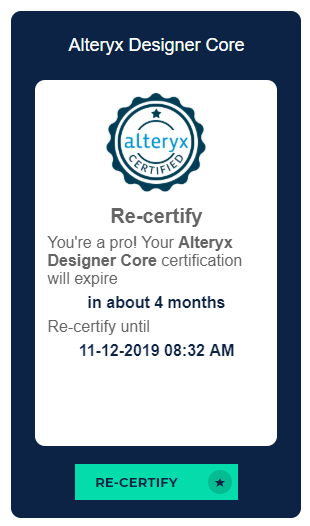 Core Certification Exam - Alteryx Community