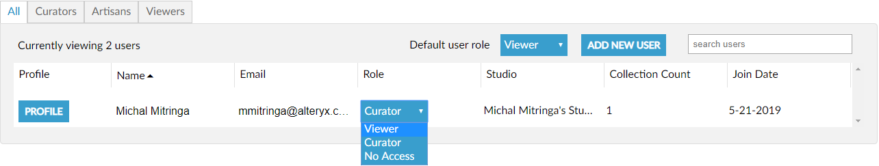 Solved: Cannot find Data Artisan in roles - Alteryx Community