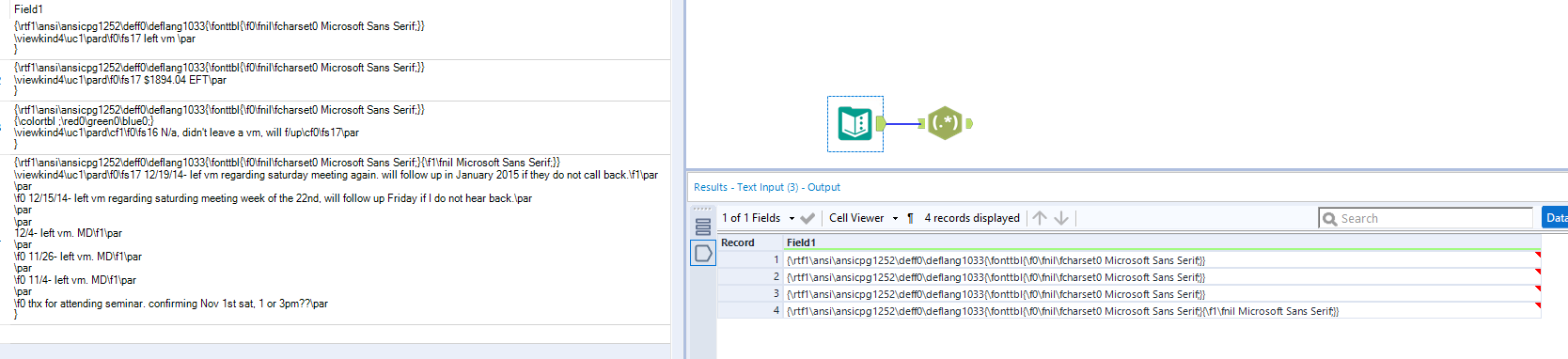 Solved: Stripping RTF tags - Alteryx Community