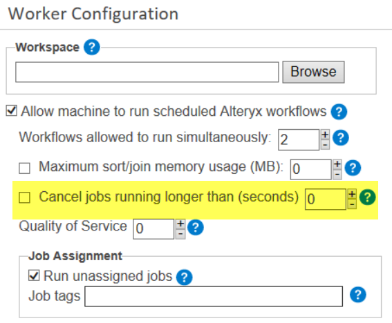 Solved: Gallery Workflow Runtime Limits - Alteryx Community