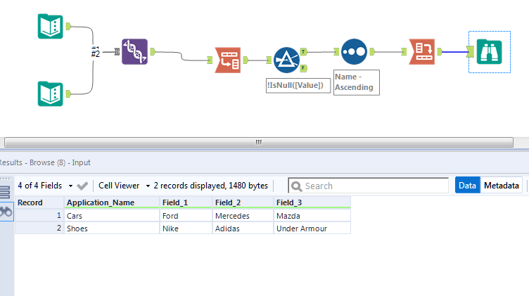 Solved Merge Multiple Fields Having Different Column Name Alteryx 2565