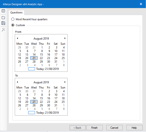 Solved: Date range and list/tree interface - Alteryx Community