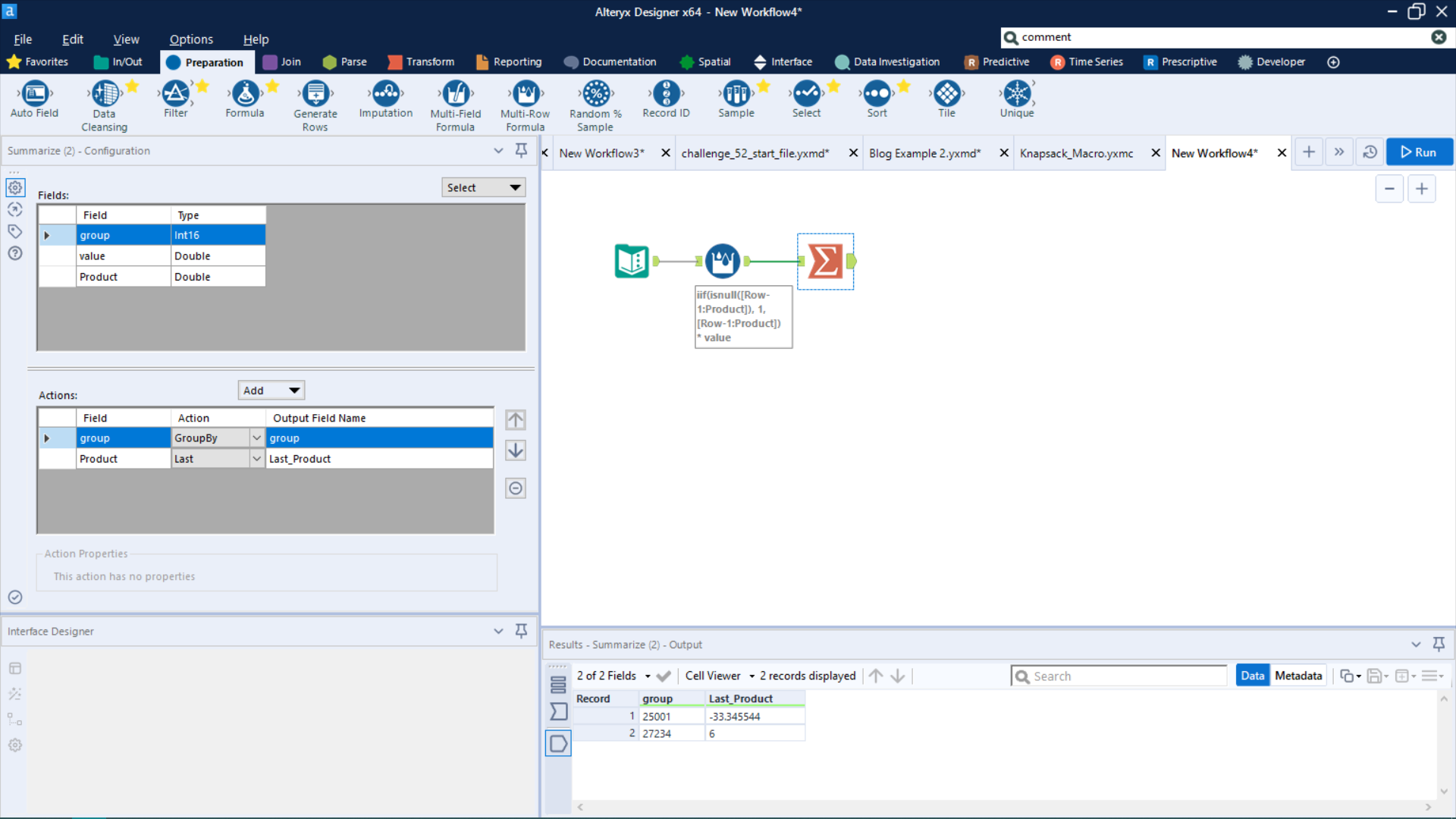 Solved: How to mimic Excel PRODUCT Function (multiply mult... - Alteryx Community