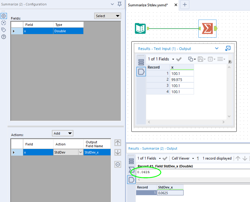 Solved: Calculate StdDev for populations vs. samples - Alteryx Community