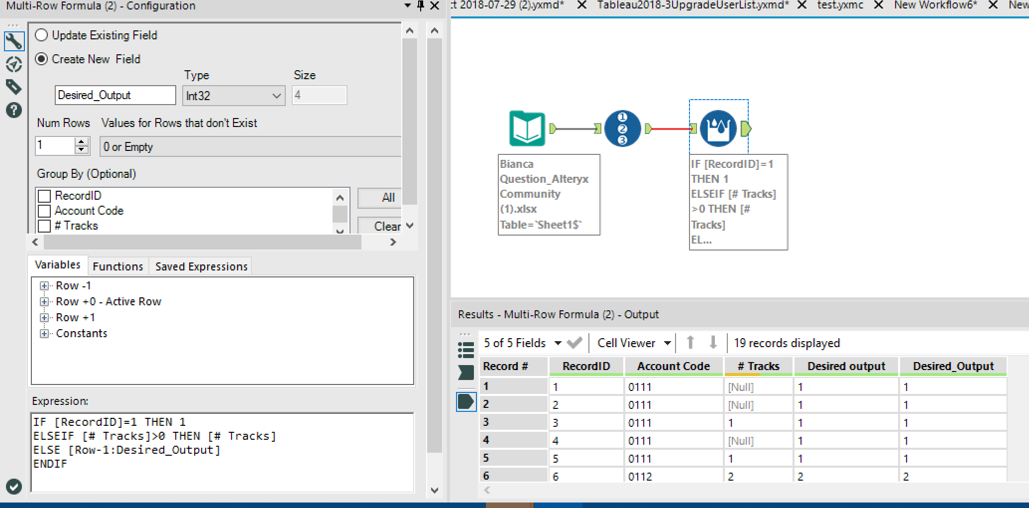 Solved: Generate rows - fill nulls - Alteryx Community
