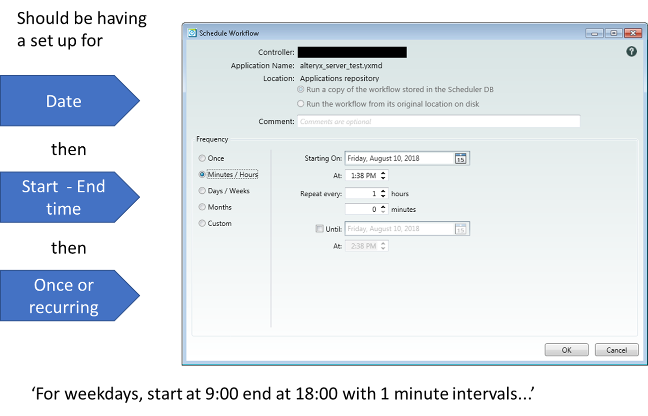 Alteryx Scheduler Hourly Schedule With Intraday St... - Alteryx Community