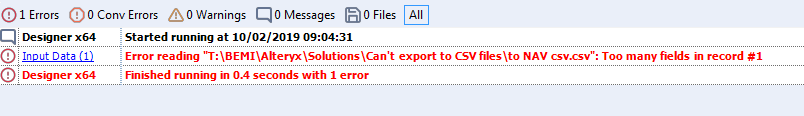 Solved: Can't export to CSV files - Alteryx Community