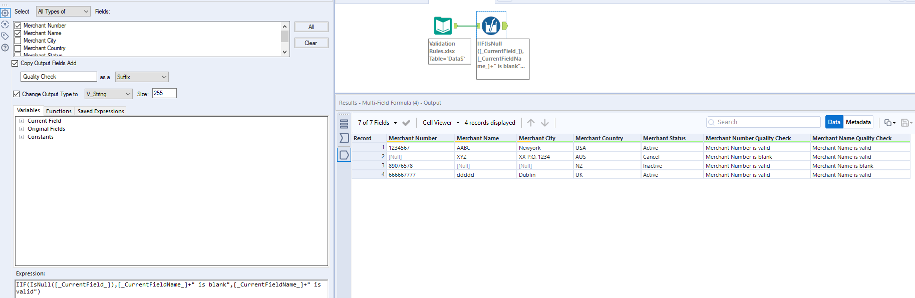 Solved: Data Quality using a list of business rule - Alteryx Community