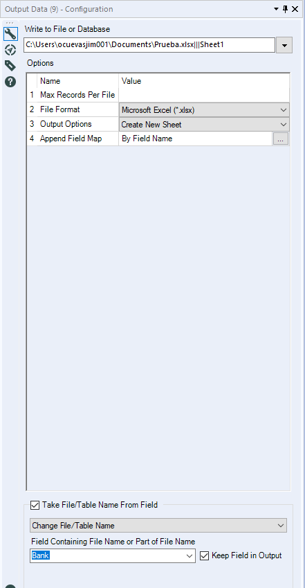 Solved: You must specify a sheet name Output excel multi... - Alteryx Community