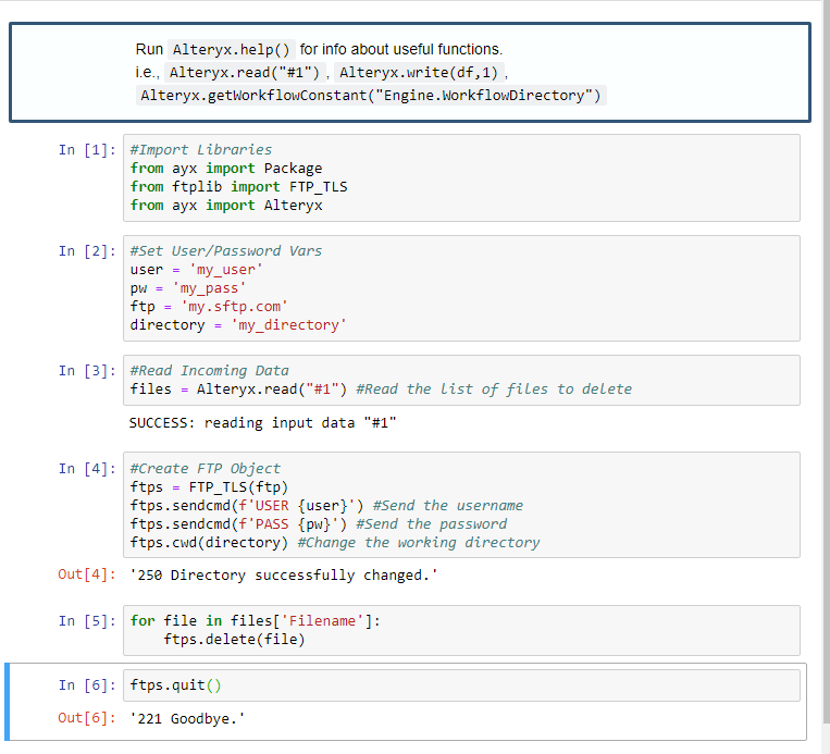 Solved: Delete file from SFTP - Page 4 - Alteryx Community