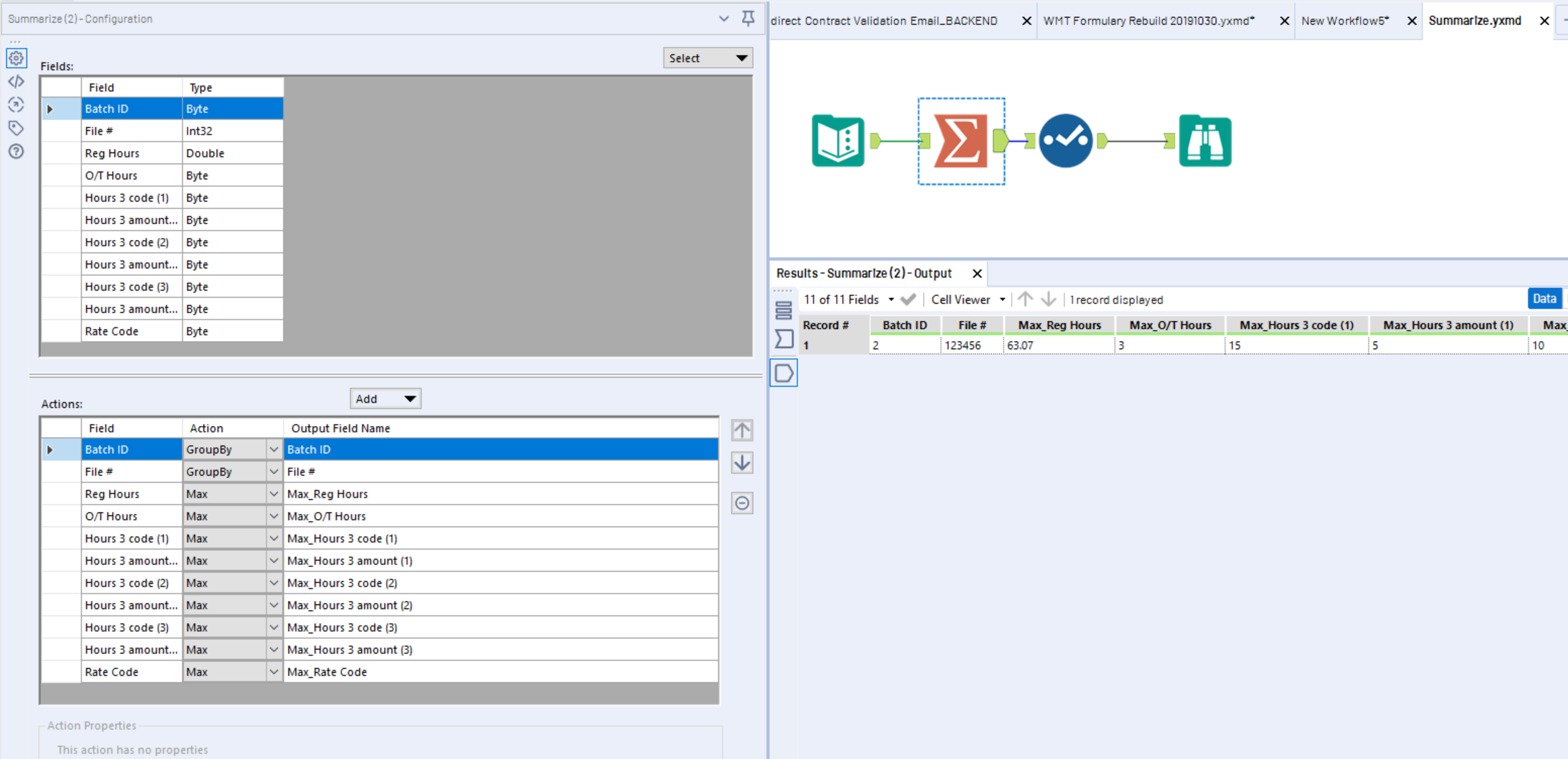 Solved: Summarize based on one column - Alteryx Community