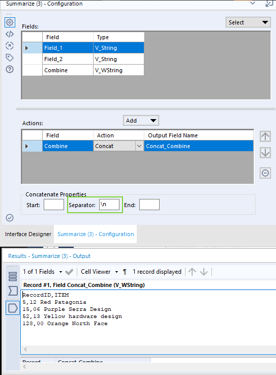Solved: Multi line CSV file to one field - Alteryx Community