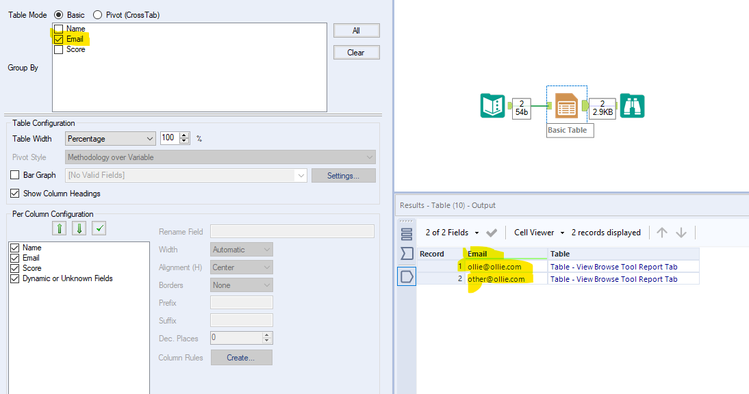 Solved: Email tool: [No Valid Fields] - Alteryx Community