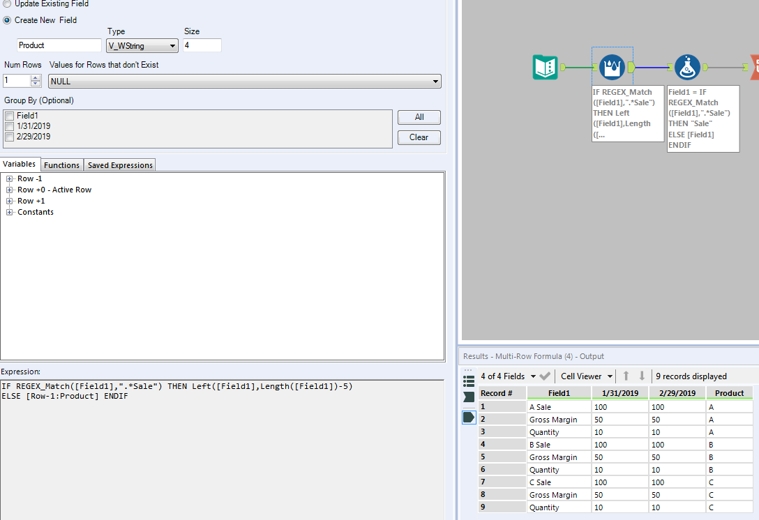 Solved: Use of Transpose and Cross Tab with Same Pattern o... - Alteryx ...