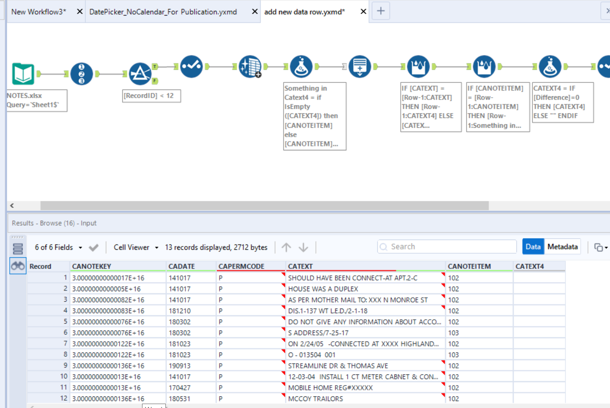 Solved: Add new data row - Alteryx Community