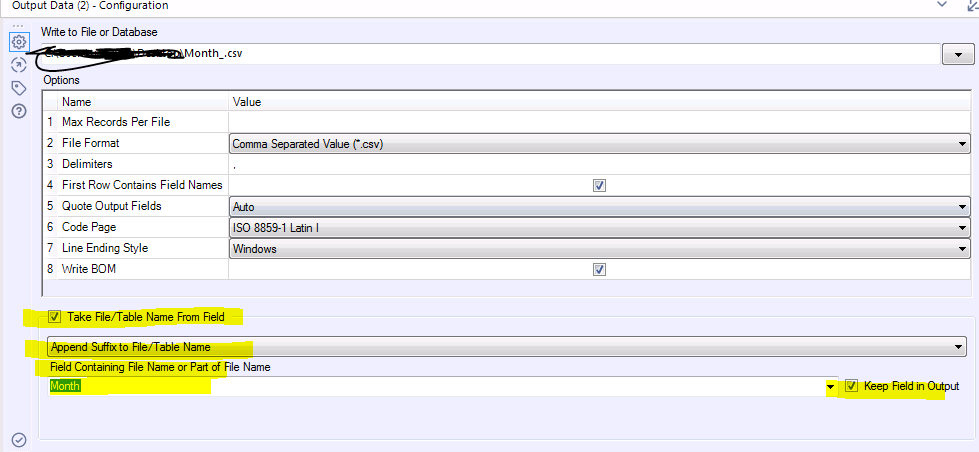 Solved: Splitting file into smaller output files by "Month... - Alteryx Community