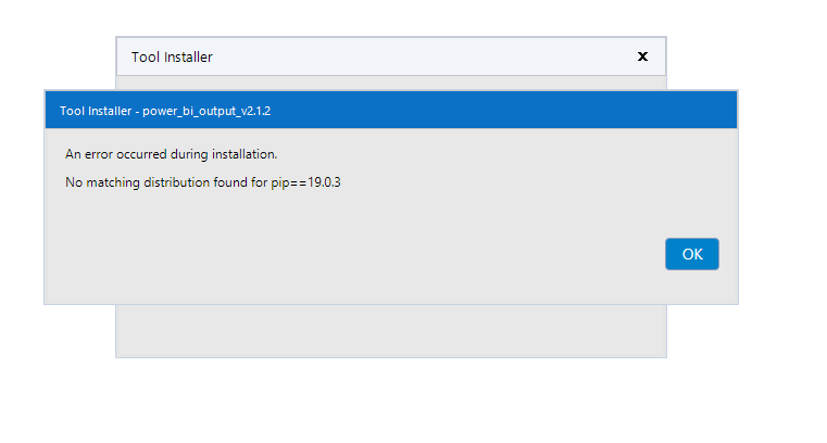 Solved: Tool Installer Error for power_bi_output_v2.1.2 - Alteryx Community
