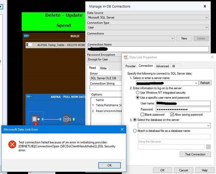 TLS/SSL support with Alteryx Database Connectors - Alteryx Community