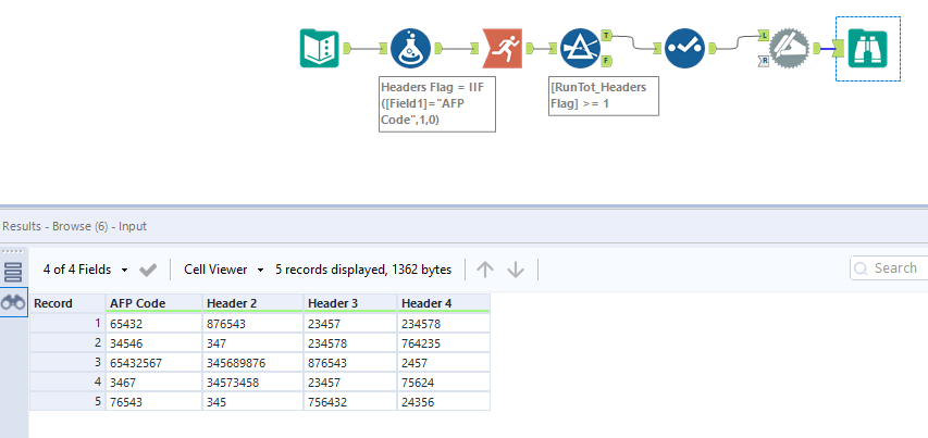 Solved: Delete specific top rows based on condition - Alteryx Community