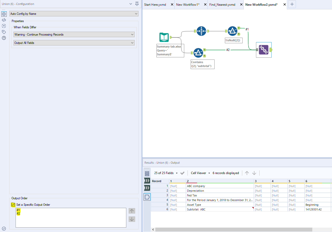 Solved: Union issue - Alteryx Community