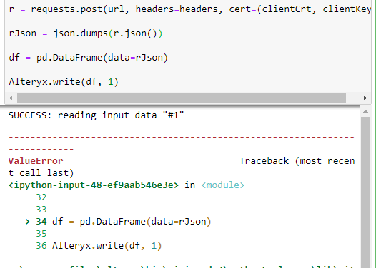 Solved: Python Tool Won't Output JSON (Interface Error) - Alteryx Community