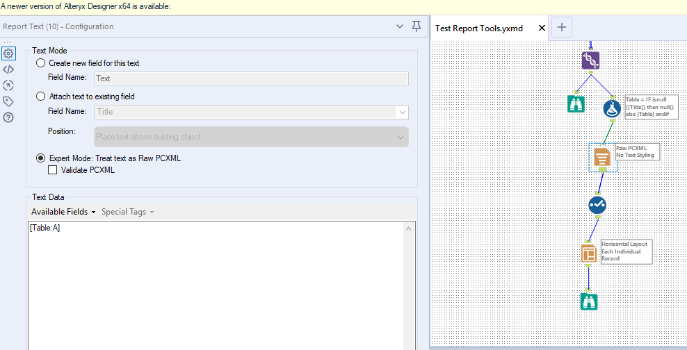 Solved: Modifying Report text with Formula Tool - Alteryx Community