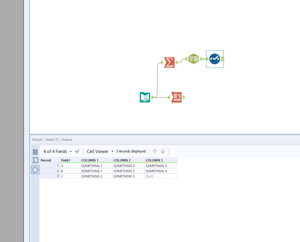 Solved: Transpose Cells - Alteryx Community