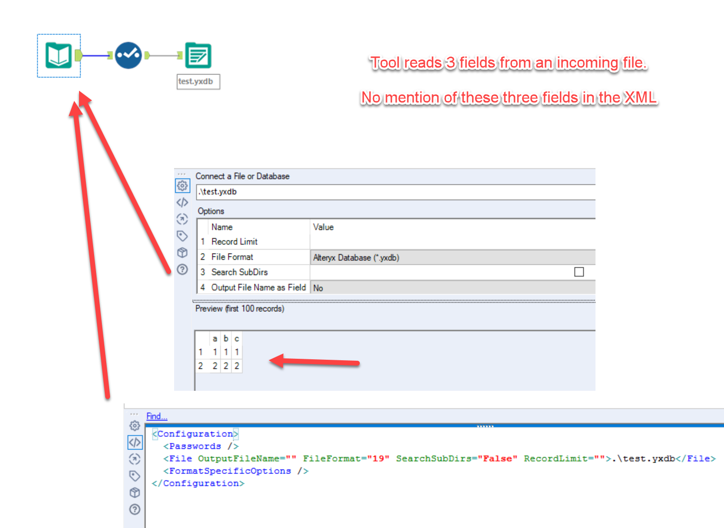 Full field description in XML - Verbose mode optio... - Alteryx Community