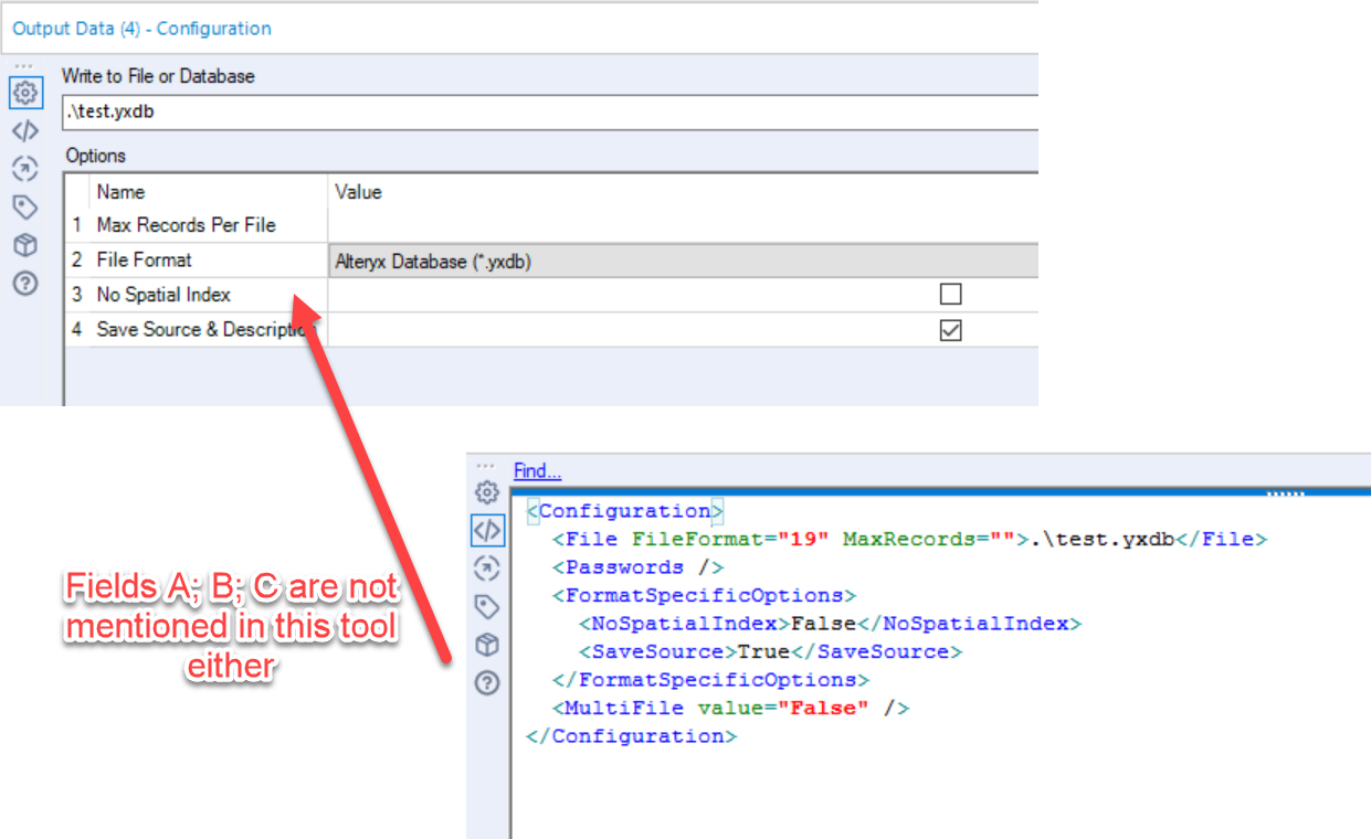 Full field description in XML - Verbose mode optio... - Alteryx Community