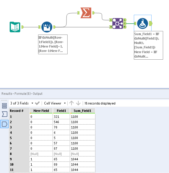 Solved: Sum Column Values Until Blank Cell - Alteryx Community