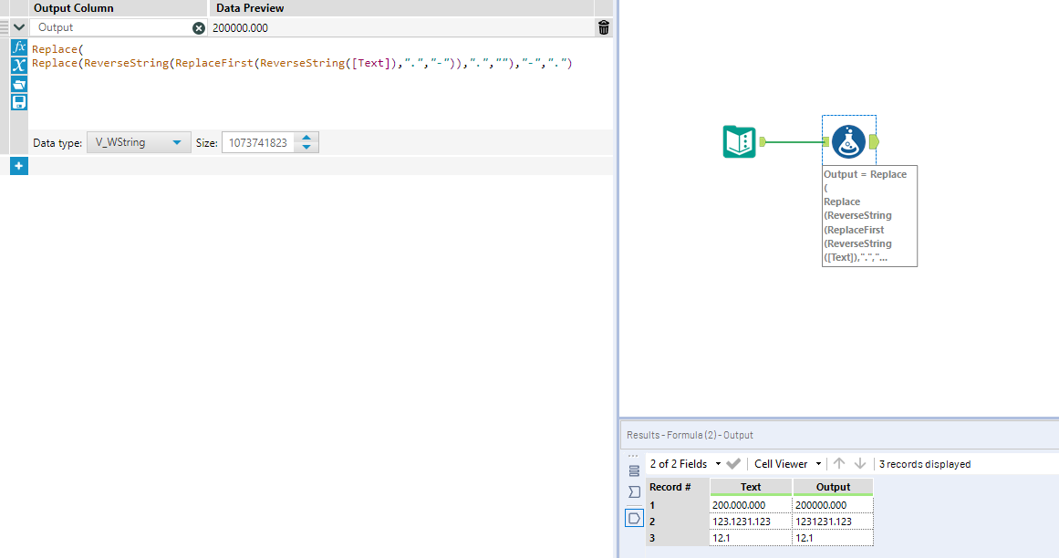 Solved: Number formatting with multiple periods - Alteryx Community