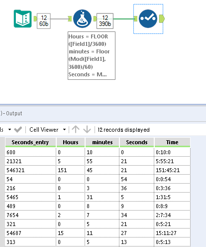 Solved: Time Conversion - Seconds to HH:MM:SS - Alteryx Community