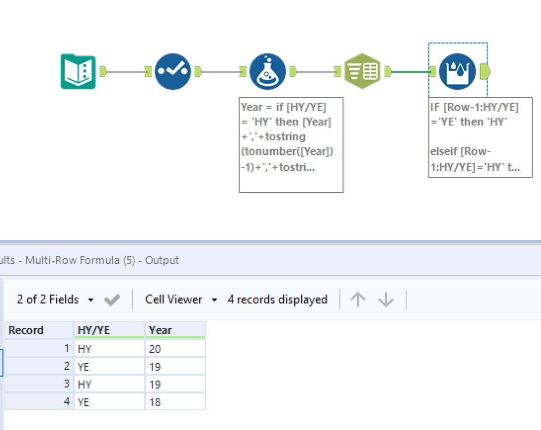 Solved: Creating conditional new records based on a previo... - Alteryx Community